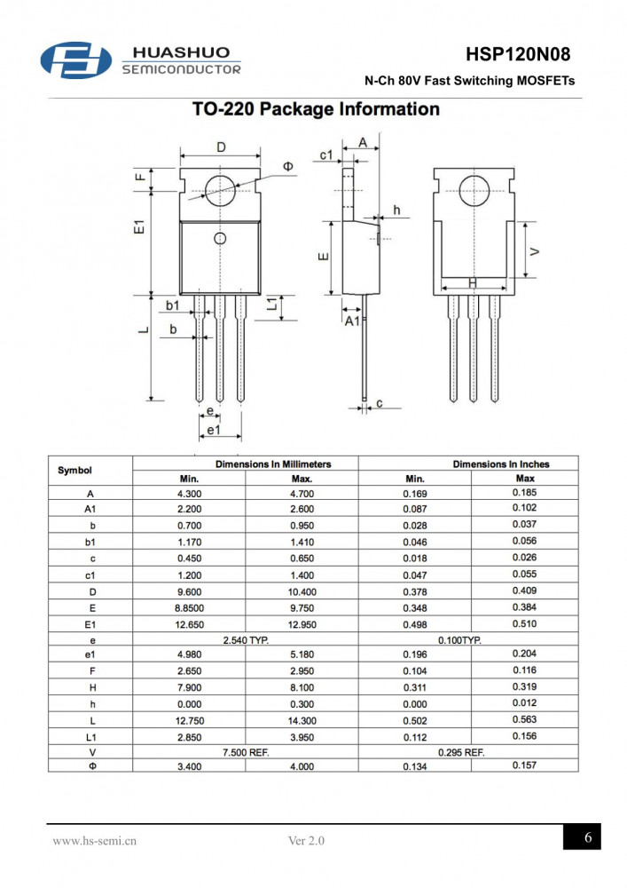 HSP120N08 datasheet page 6