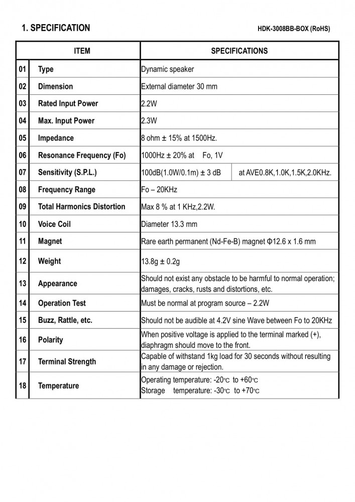 HDK-3008BB-BOX specification page 2