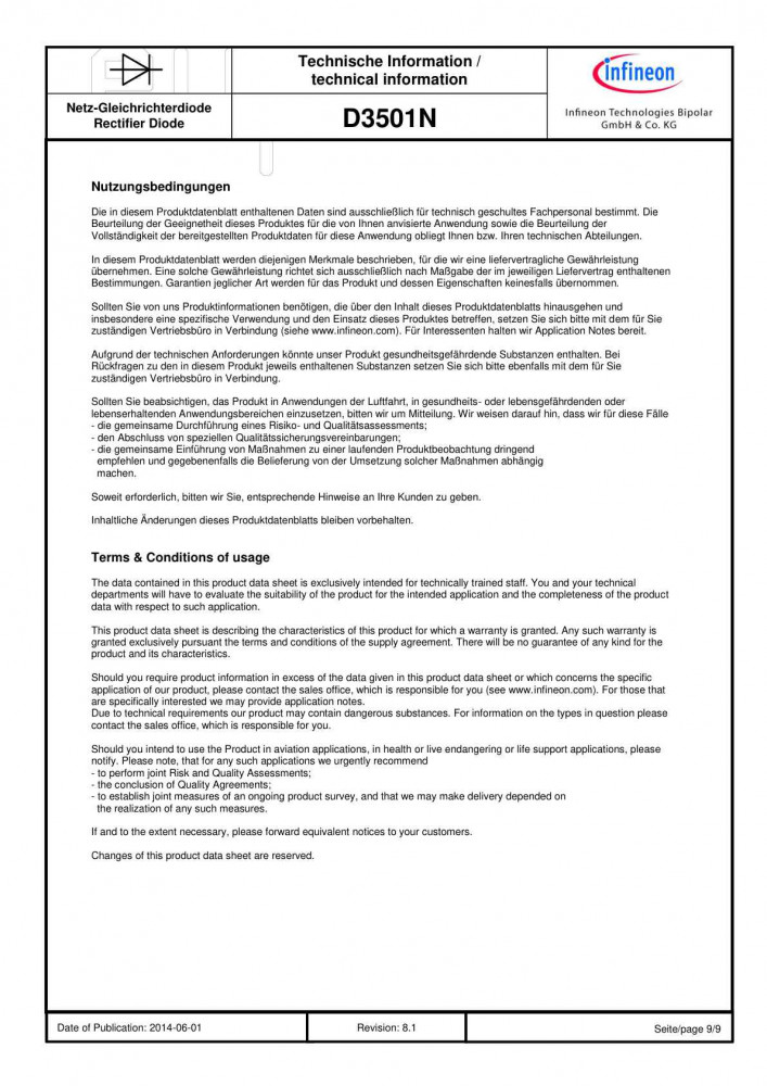 D3501N42T technical document page 9