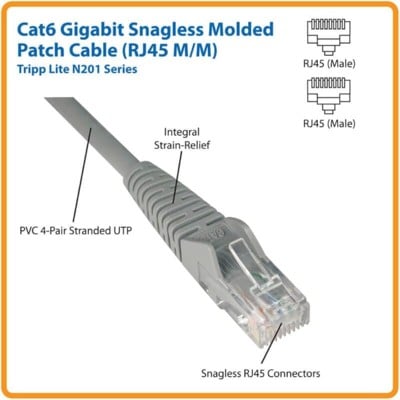 EATON N201-010-BK Modular Ethernet Cable RJ45 for sale