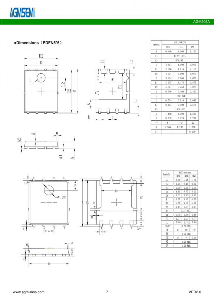 AGM205A datasheet page 7