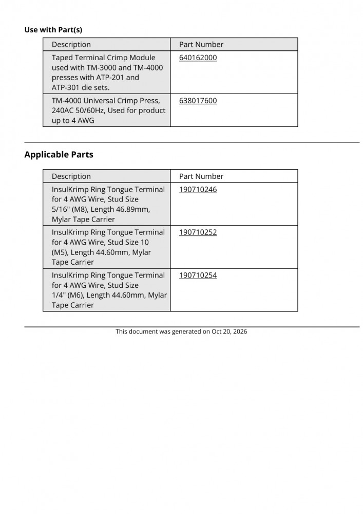 Molex tooling document, page 3