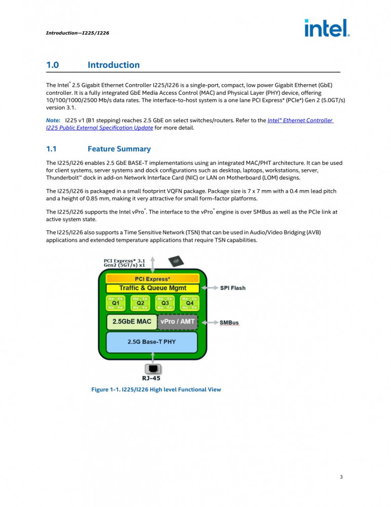 Intel I226 datasheet page 3