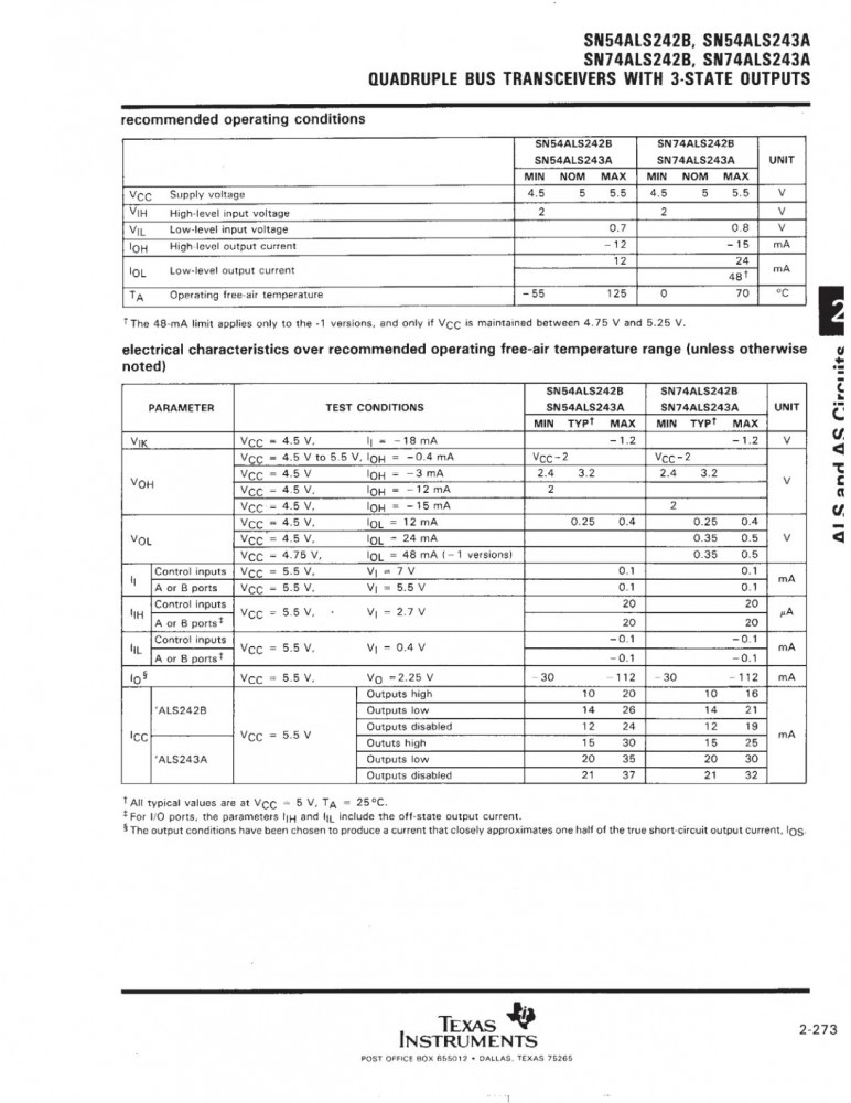 74AS242N datasheet page 5