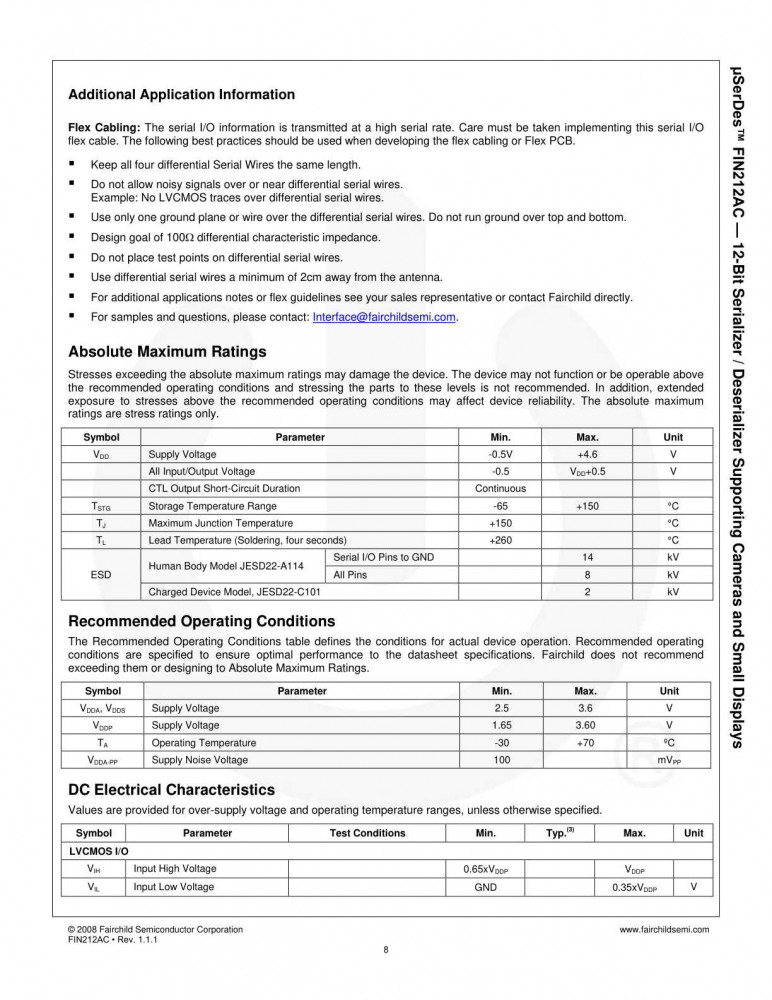 FIN212ACGFX datasheet page 8