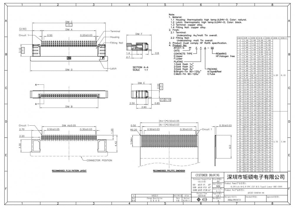 JUSHUO AFC07-S36FCA-00 customer drawing