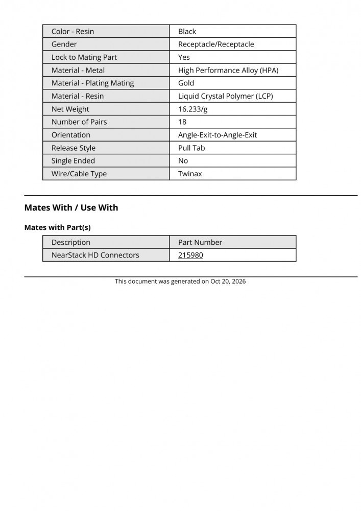 Technical document image 3 for MOLEX 2210280450