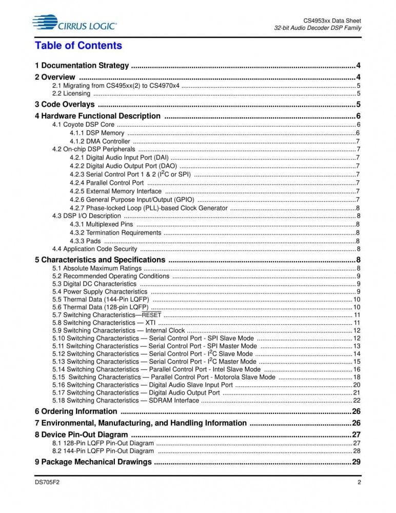CS495314-DVZ datasheet page 2
