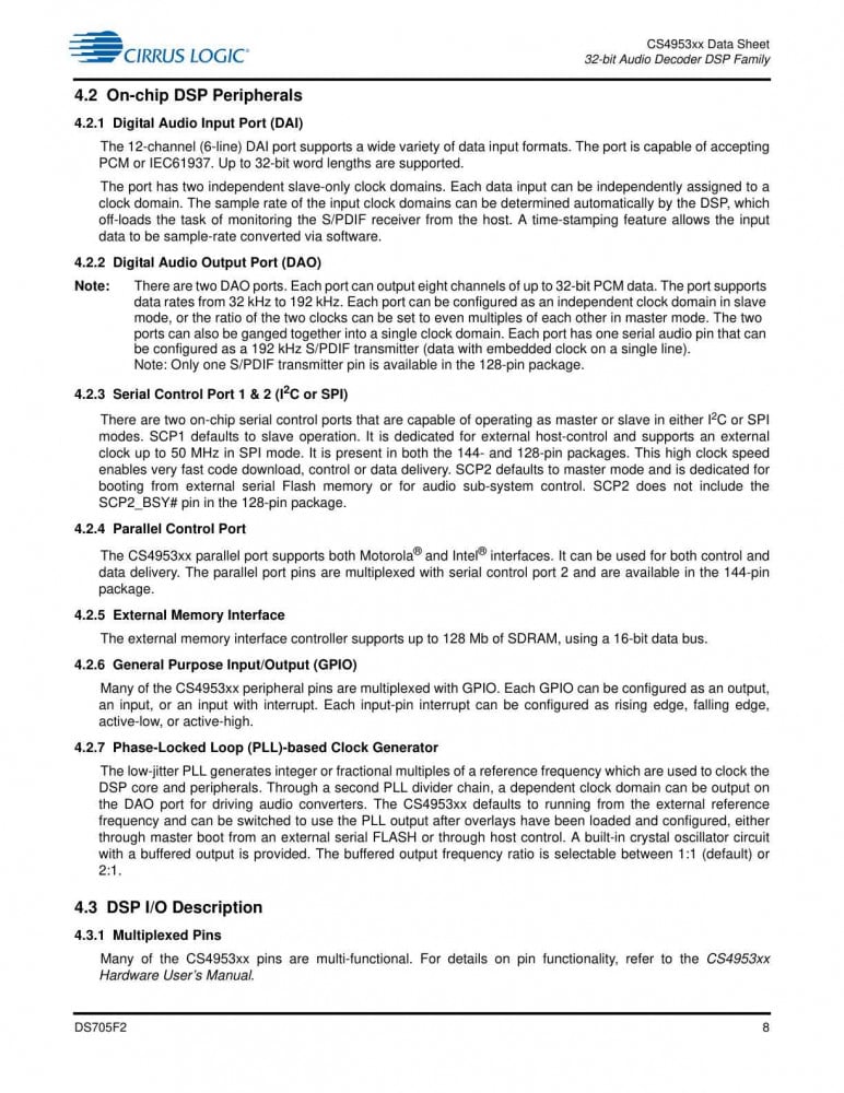 CS495314-DVZ datasheet page 8