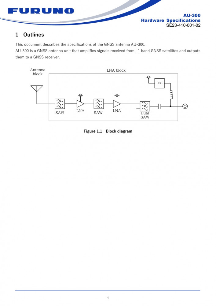 AU-300 technical document page 5