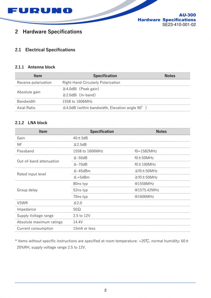 AU-300 technical document page 6