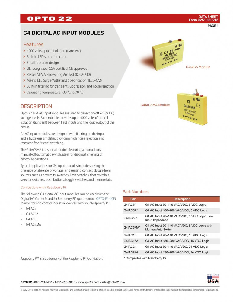 G4IAC5 technical document, page 1