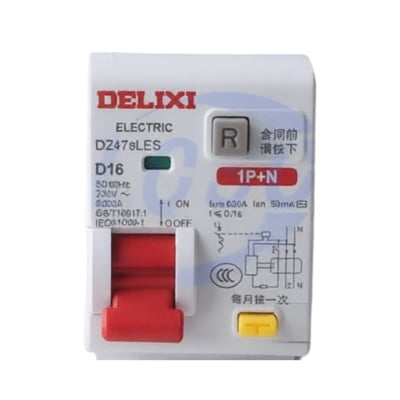 Delixi Electric DZ47SLES2D16R100 Miniature Residual Current Circuit Breaker