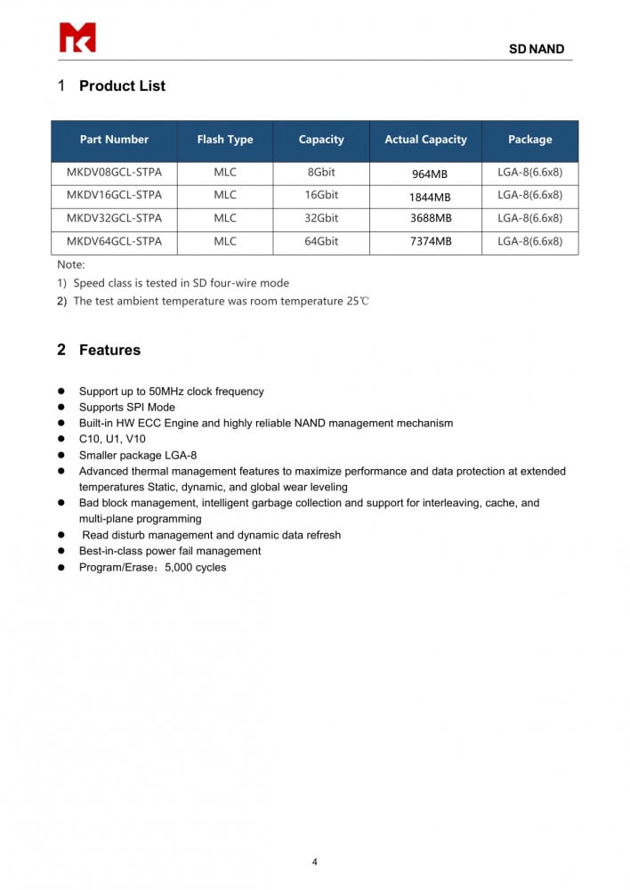 MKDV64GCL-STPA datasheet page 4