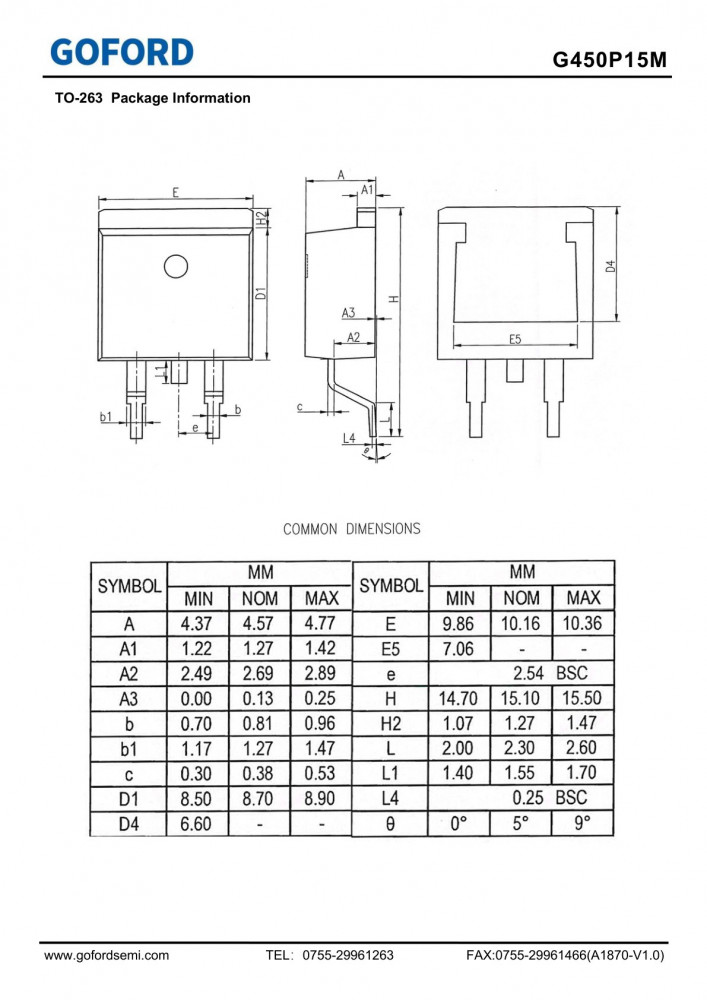 G450P15M datasheet page 6