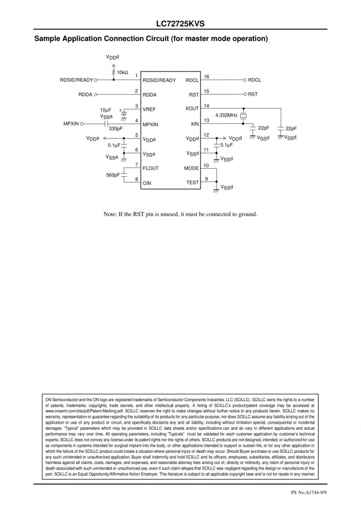 LC72725KVS document page 9