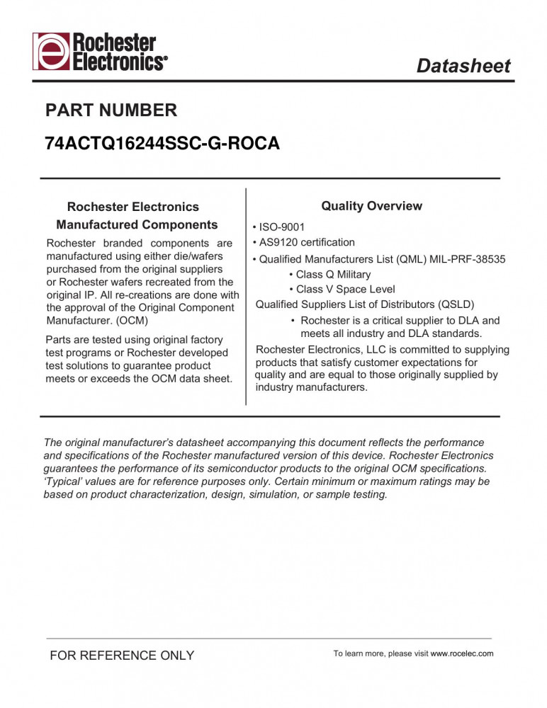 74ACTQ16244 datasheet page 1