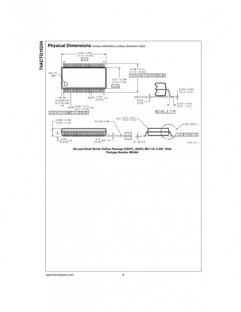 74ACTQ16244 datasheet page 7