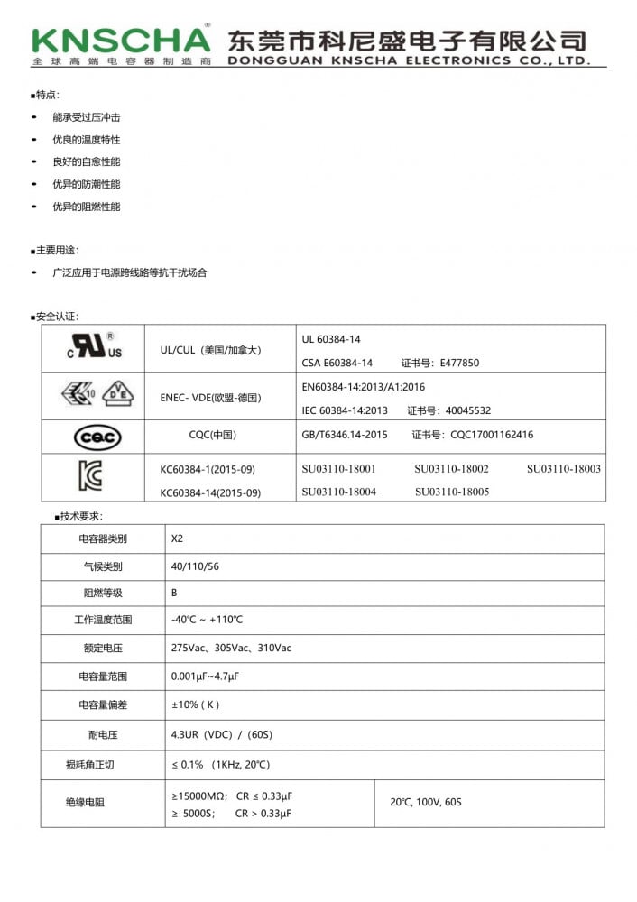 KNSCHA MPX474K31D4KN1580D specification page 3