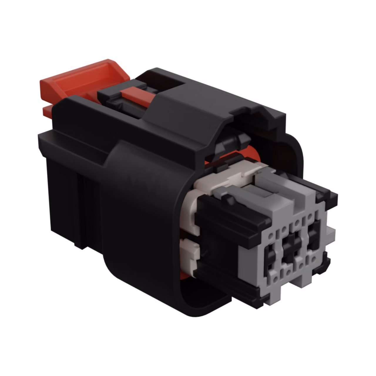Mini50 Sealed Receptacle Housing, Dual Row, with CPA, 8 Circuits, Polarization Option B, Light Gray for sale
