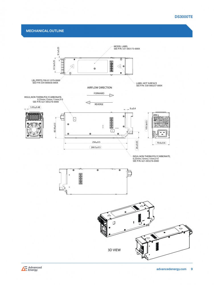 DS3000TE datasheet page 9