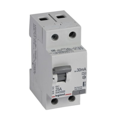 RCD RX³ 2P 25A A 30mA - 230V~ AC type A protection - 10kA breaking capacity - DIN rail IP20 halogen free for sale