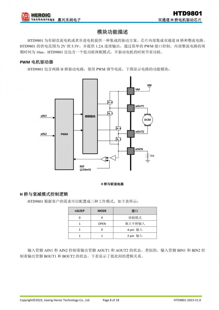 HTD9801TSH datasheet page 8