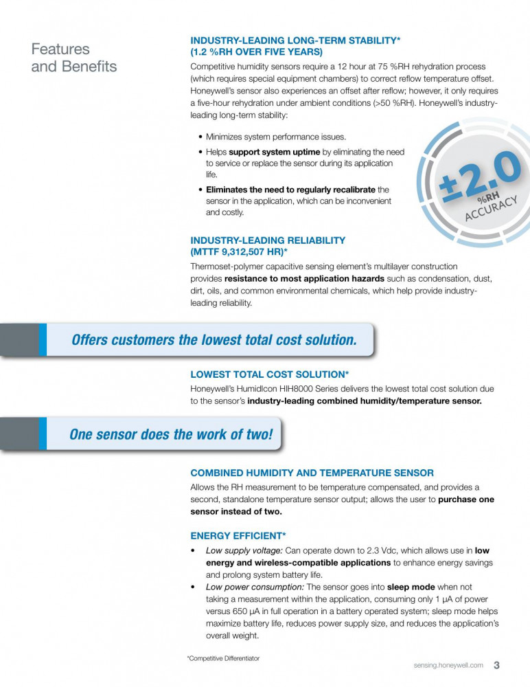 HIH8131 datasheet page 3