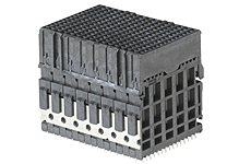 Impact 100 Ohm 5 Pair Mezzanine Receptacle, 40mm Stack Height, Unguided,  12 Columns, 180 Circuits, Plated Through Hole Dimension 0.39mm, Lead-Free