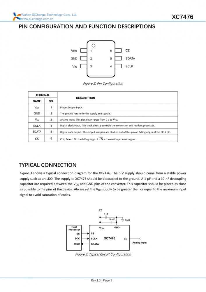XC7476 datasheet page 3