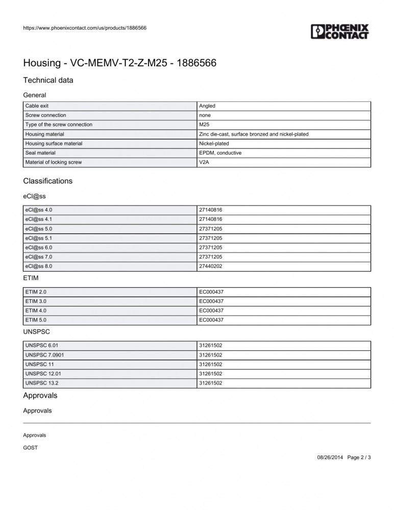 Phoenix Contact VC-MEMV-T2-Z-M25 dimensioned drawing 2
