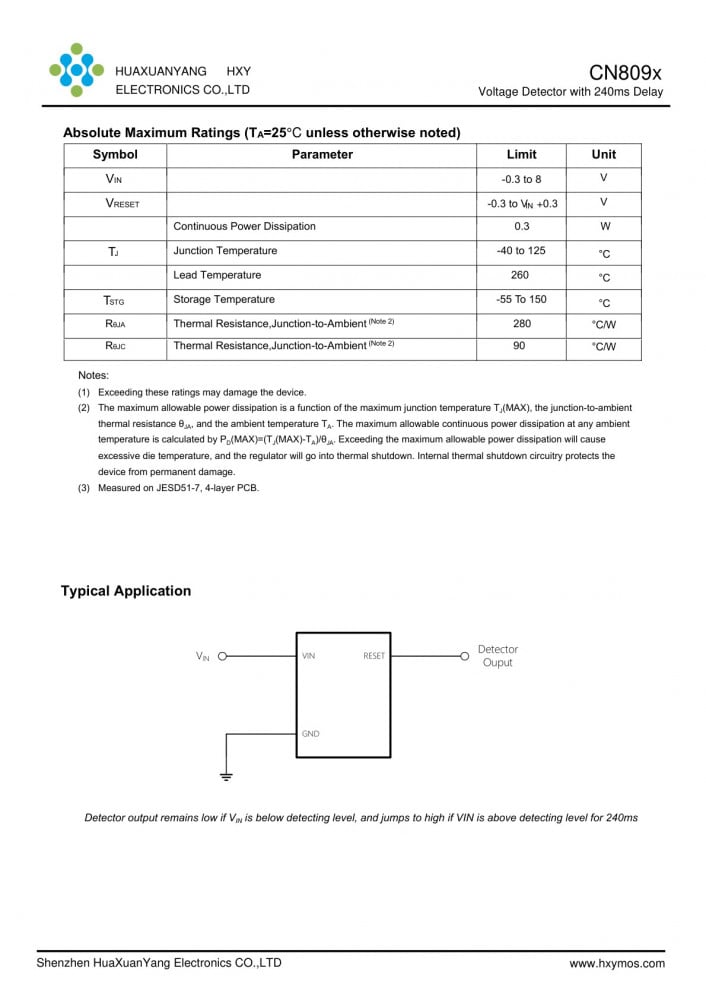 HCN809R datasheet page 2