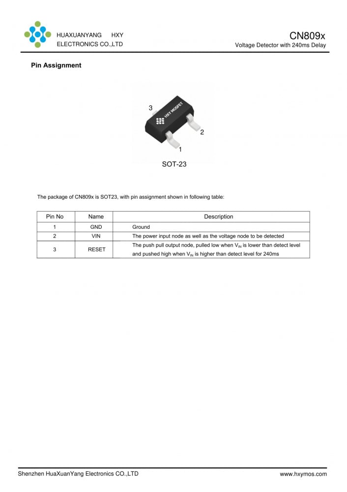 HCN809R datasheet page 3