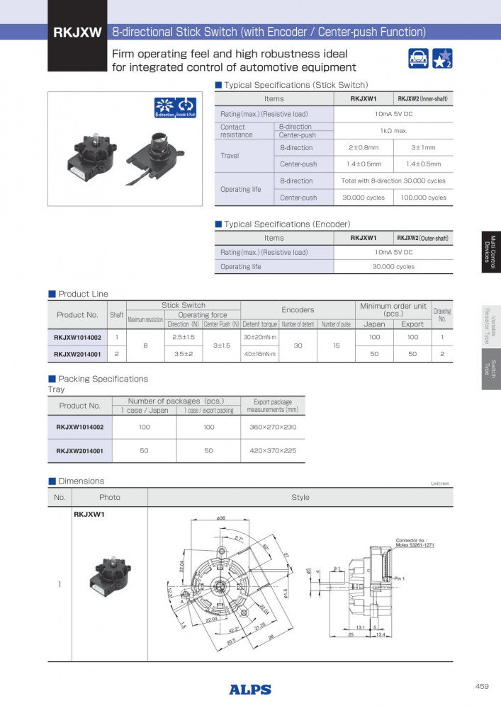 RKJXW1014002 technical document page 1