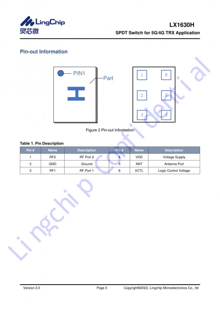 LX1630H datasheet page 5