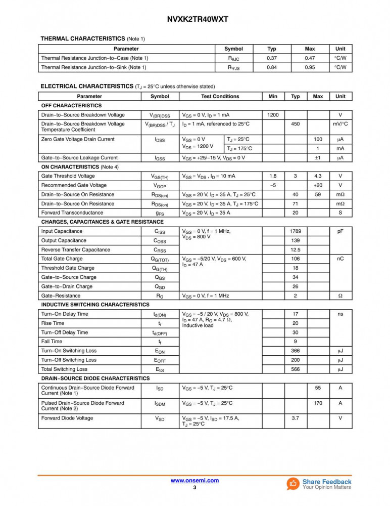 NVXK2TR40WXT technical document, page 3