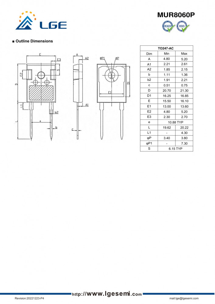 MUR8060P datasheet page 4