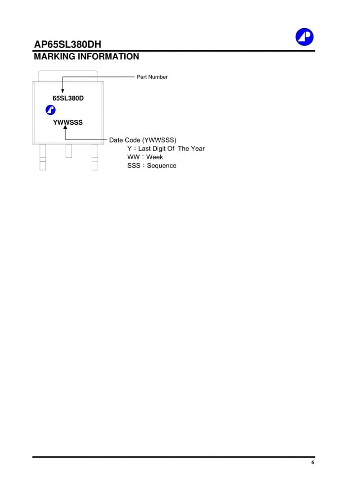 AP65SL380DH datasheet page 6