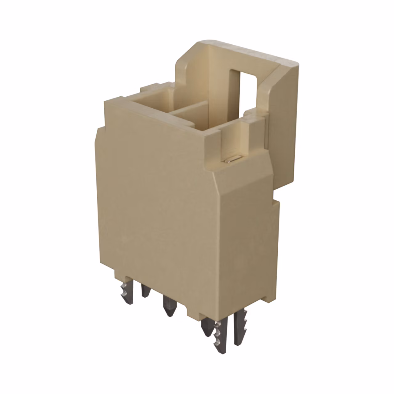 Ultra-Fit Vertical Header, 3.50mm Pitch, Single Row, 2 Circuits, with Solder Clips, Tin (Sn) Plating, Natural, Glow-Wire Capable for sale