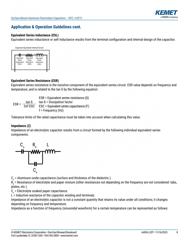 KEMET EDT document page 8