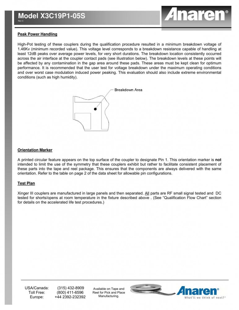 X3C19P1-05S datasheet page 10