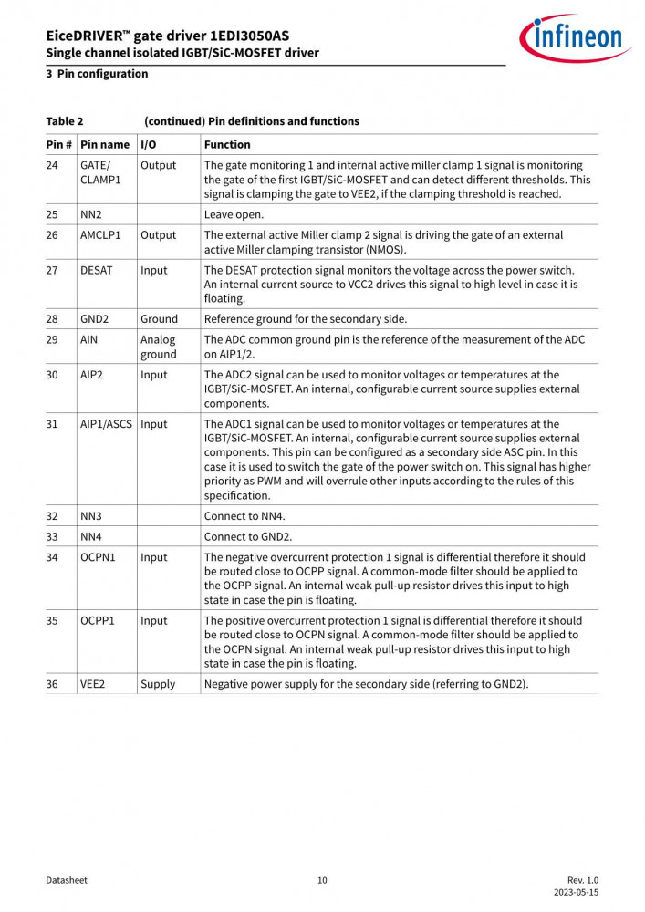 1EDI3050ASXUMA1 datasheet page 10