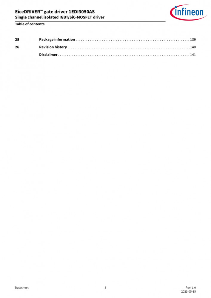 1EDI3050ASXUMA1 datasheet page 5