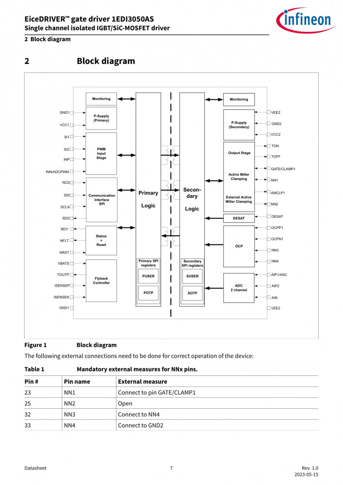 1EDI3050ASXUMA1 datasheet page 7