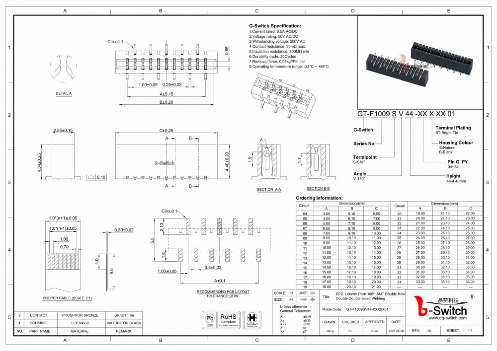 GT-F1009SV44-08BBT01 technical document preview