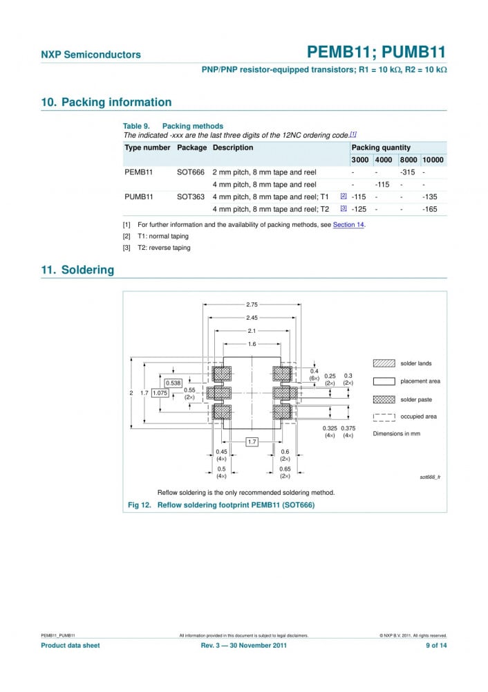 PEMB11 datasheet page 10