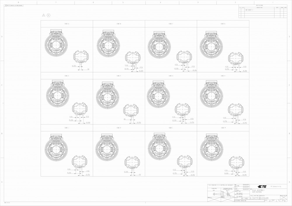 TE Connectivity 2394085 drawing page 3