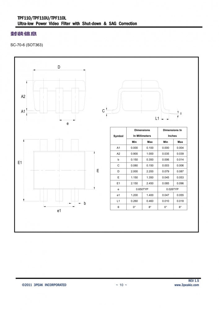 TPF110U-TR datasheet page 10