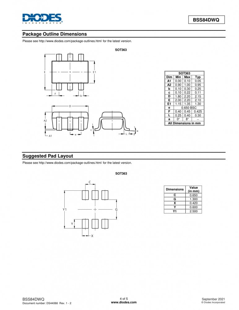 BSS84DWQ-7 datasheet page 4