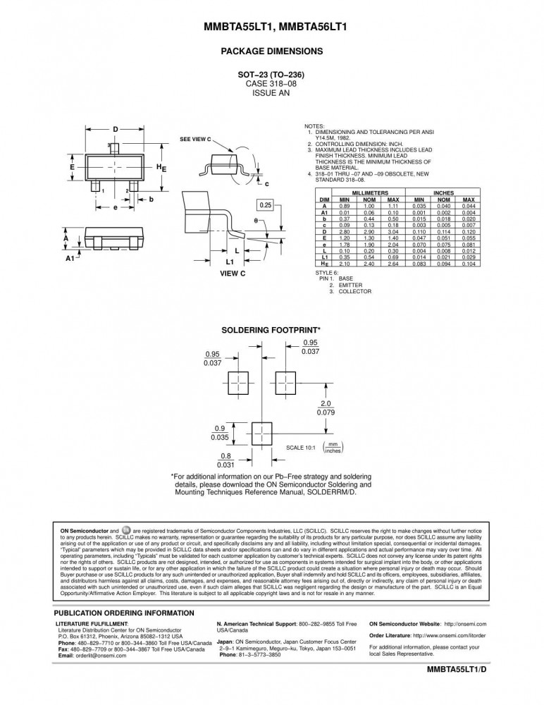 MMBTA56LT1 datasheet page 5